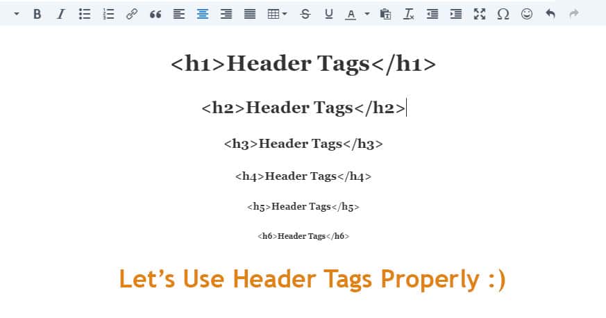 On Page SEO Basics Header Tags The Web For Business