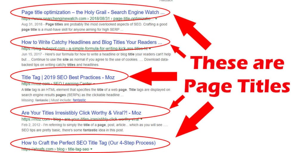 On Page SEO Basics: Titles | The Web For Business.com